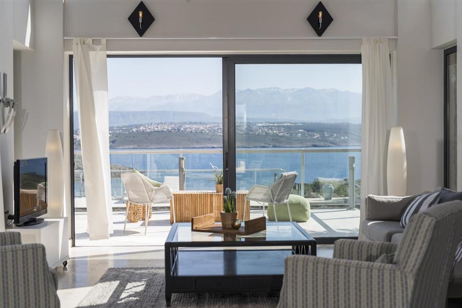 Athena Duo Front View Villa in Chania - villas in Greece