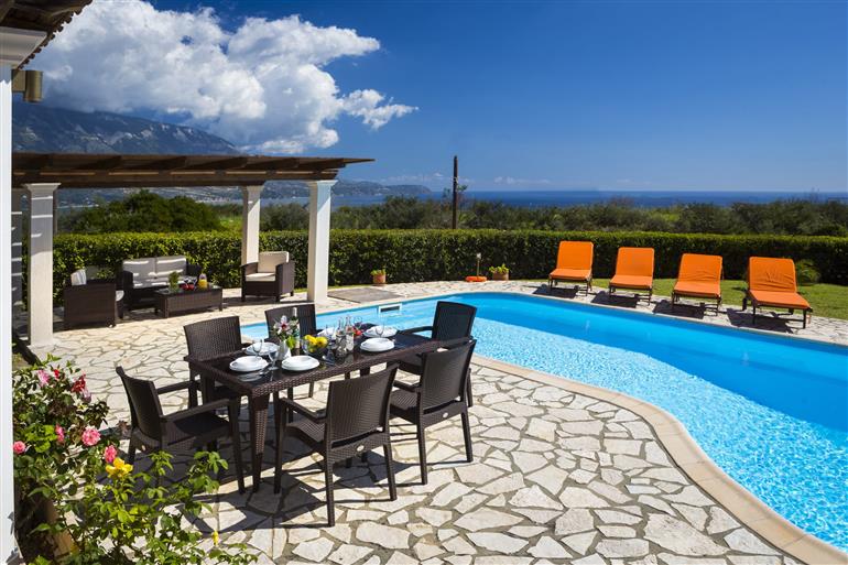 Villa Zeus (Ref : Villa Zeus) in Spartia With Swimming Pool - Villas in ...