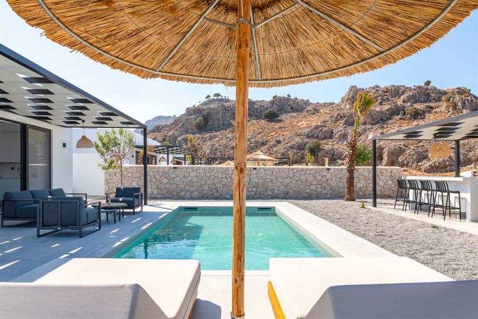 Villa Zen Soto in Kolymbia - villas in Rhodes